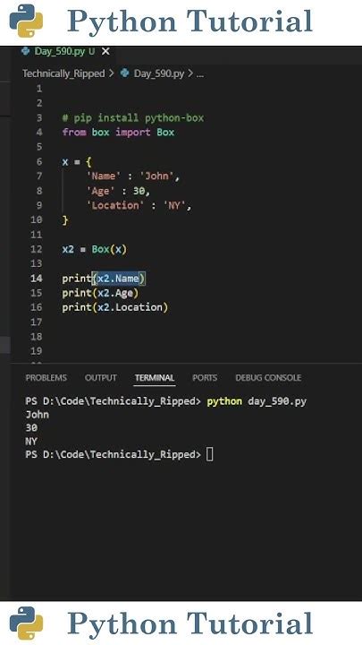 Simplifying Python Dictionaries Using Box | Python Tutorial - YouTube