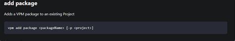 BUG VPM CLI Documentation Is Outdated Issue Vrchat Community Creator Companion GitHub