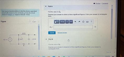 Solved Review Constanta Part A Use Source Transformations To Chegg