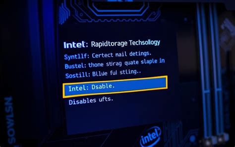 Disabling Intel Rapid Storage Technology In Bios Step By Step Guide