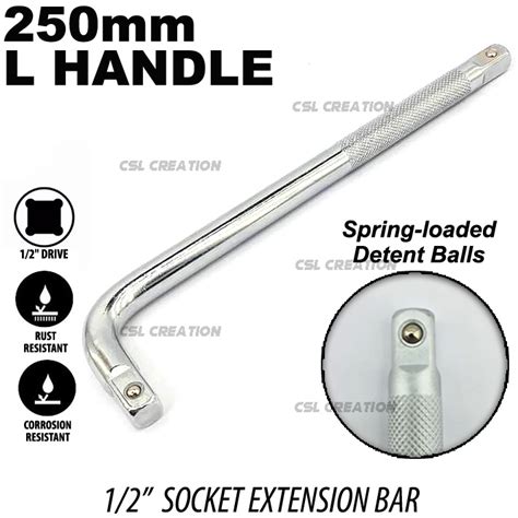 Mydiyhomedepot Chrome 12 Drive L Handle Extension Socket Sliding Handle Socket Extension