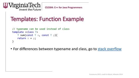 Cs 2304 Templates And Compilation Ppt Download
