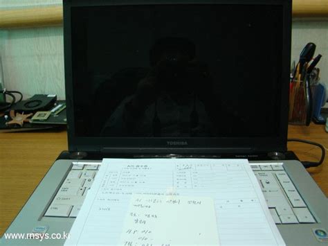 노트북수리 도시바a200을 아답터연결시 전원꺼짐증상으로 수리의뢰 경기