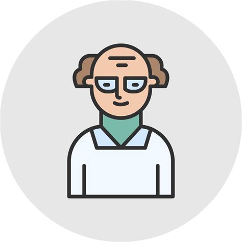 Scientist Line Filled Light Circle Icon 38980041 Vector Art At Vecteezy