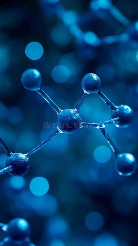 A Close Examination Of A Molecular Structure Revealing Linked Atoms