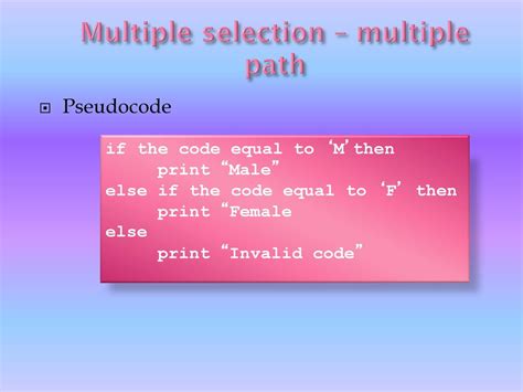 Selection Control Structure Ppt Download