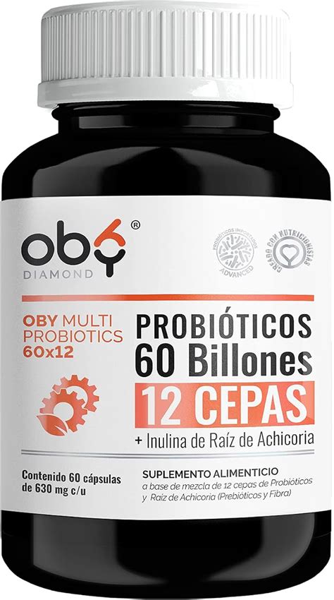 Probioticos 60 Billones De 12 Cepas Prebioticos Oby Multi Probiotics