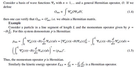 Verify That This Kinetic Energy Operator Is Hermitian • Physics Forums