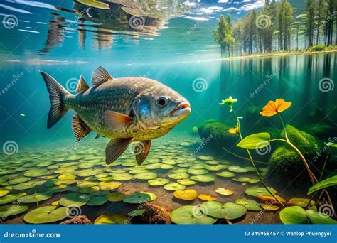 Lake Ecosystem Zonation In Lake Water Infographic Vector Illustration