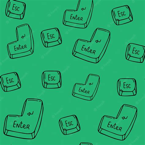 Premium Vector Computer Keyboard Background Seamless Abstract Vector Pattern Texture Seamless