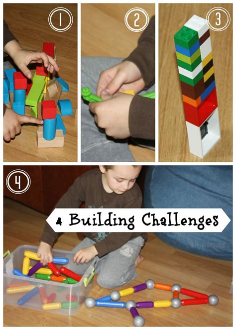 what can you make with a building block challenge little bins for