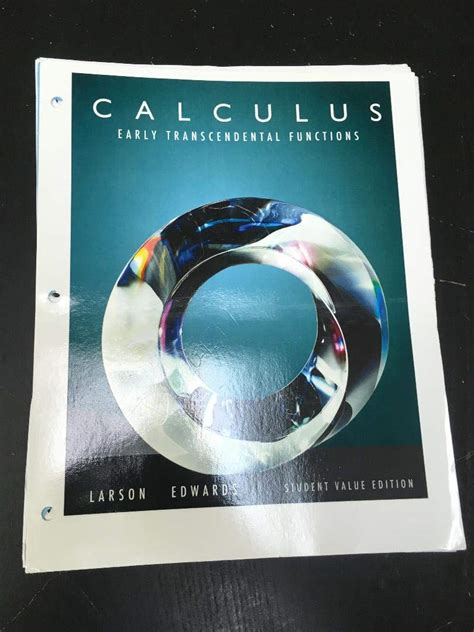 Calculus Early Transcendental Functions Ron Larson Books