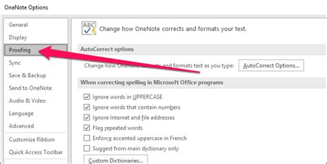 How To Disable OneNote Spell Check