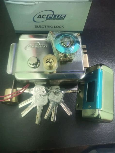 Stainless Steel Ac Plus Electronic Door Lock 6 Keys Manual Key At