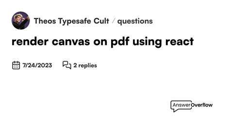 Render Canvas On Pdf Using React Theos Typesafe Cult