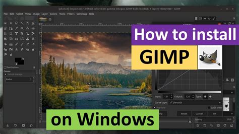 how to install gimp on windows youtube