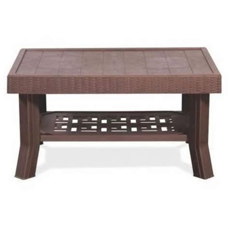 Brown Plastic Rectangular Table At Rs 2200 Rectangular Table In Jalna