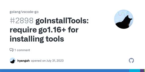 GoInstallTools Require Go For Installing Tools Issue Golang Vscode Go GitHub