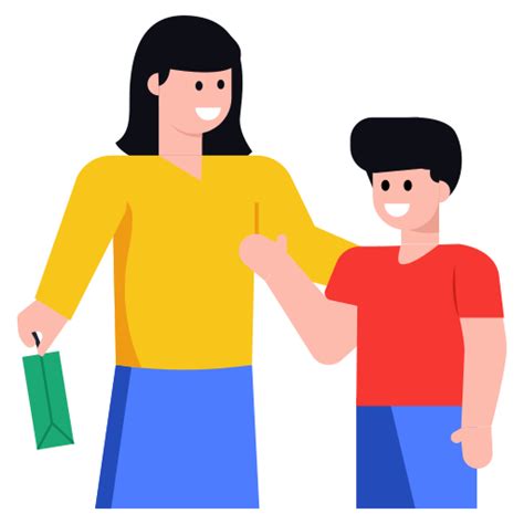 Mother And Son Generic Flat Icon
