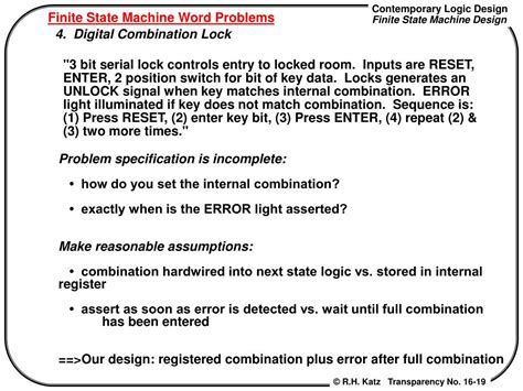 Ppt Chapter 8 Finite State Machine Design 85 Finite State Machine