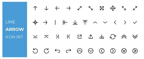 arrow icons simple cursors pointers and direction buttons 46627313