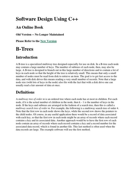 Software Design Using C An Online Book Pdf Database Index Data