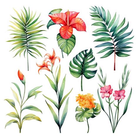 Premium Ai Image Leaf Set