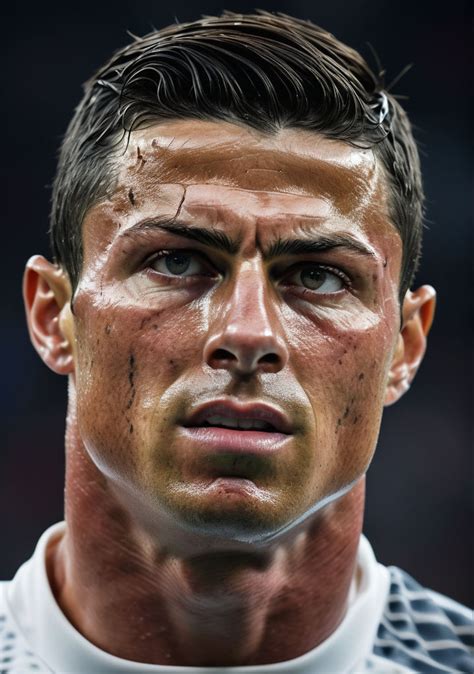 High Resolution Capture Of Determined Cristiano Ronaldo By Shakti Man Playground