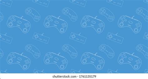 Video Game Controller Background Gadgets Devices Stock Vector Royalty Free 1761135179