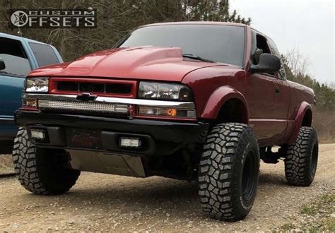 1998 Chevrolet S10 Hella Stance On Black Rock Wheels And Cooper