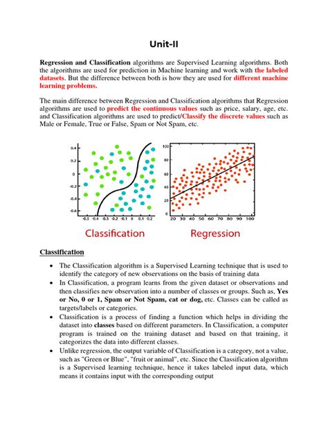 Unit Ii Pdf Statistical Classification Logistic Regression