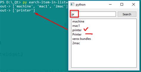 Python 27 How To Search An Item In List Widget Using With Pyqt4