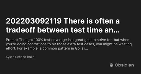 202203092119 There Is Often A Tradeoff Between Test Time And The Value