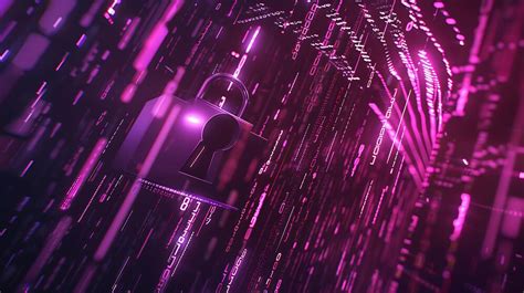 Premium Photo Cyber Security Digital Lock And Binary Code