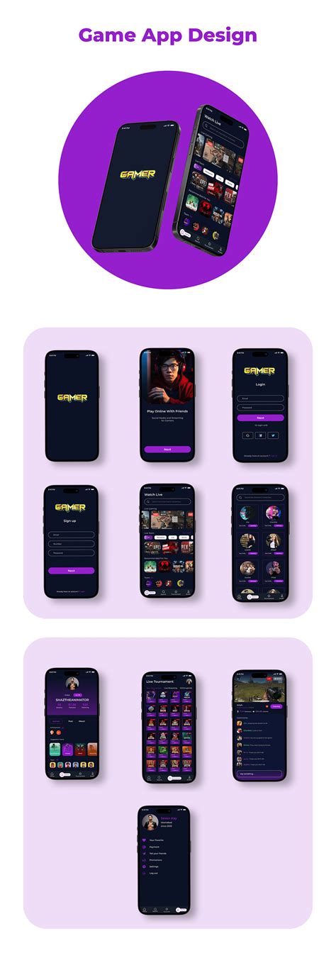 Game App Design Ui Behance