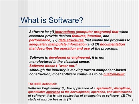 Chapter1 Advanced Software Engineering Overview Ppt Computer Software And Applications