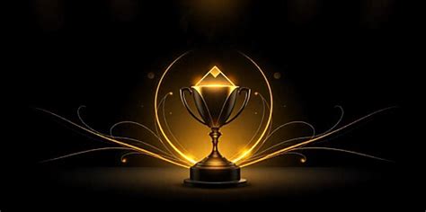 어두운 배경에 금 트로피 수상 배경 트로피 골드런 골드 다크 이미지 배경 일러스트 및 사진 무료 다운로드 Pngtree