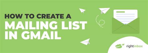 How To Create A Mailing List In Gmail