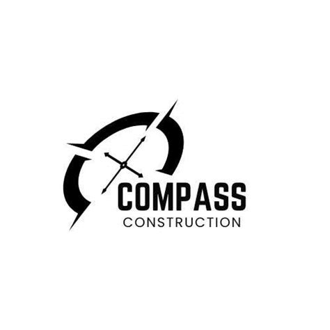 Entry 122 By Izzaha7 For Compass Construction Modern Logo Design