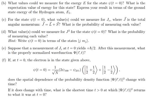 Solved Problem 3 An Electron In The Coulomb Field Of A
