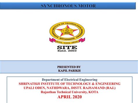 synchronous machine introduction pptx