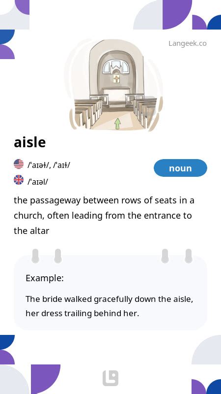 Definition And Meaning Of Aisle Langeek