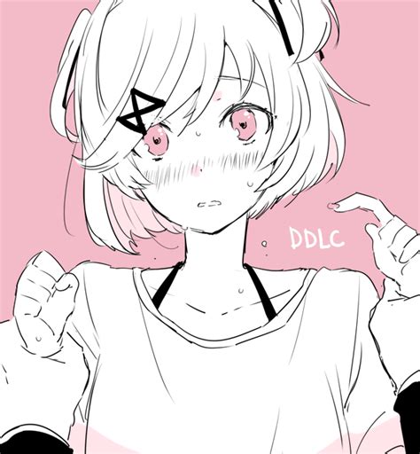 Natsuki Doki Doki Literature Club Drawn By Medetai Danbooru