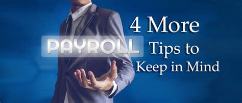 More Payroll Tips To Keep In Mind On Time Web