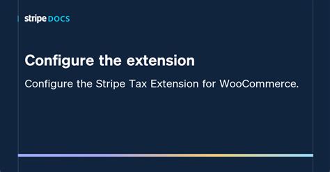 install and configure the extension stripe documentation