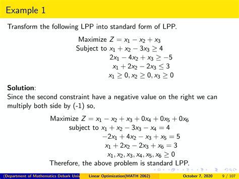 Chapter 4 Simplex Method Ppt Pdf Programming Languages Computing