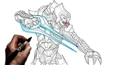 Arbiter And Master Chief Drawing