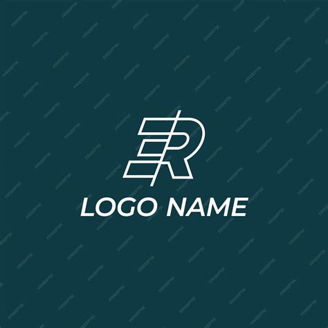 Premium Vector Re Monogram Line Logo