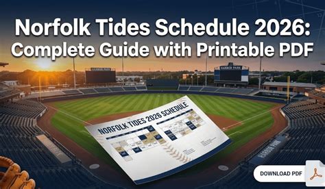 Norfolk Tides Schedule 2026 Printable Pdf