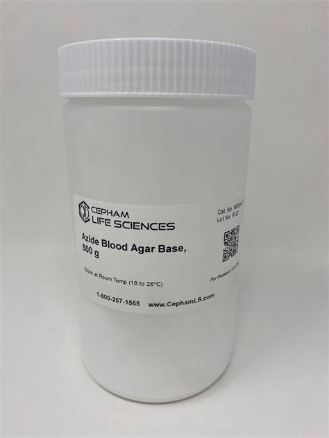 Azide Blood Agar Base Biosciences Research Products Cepham Life